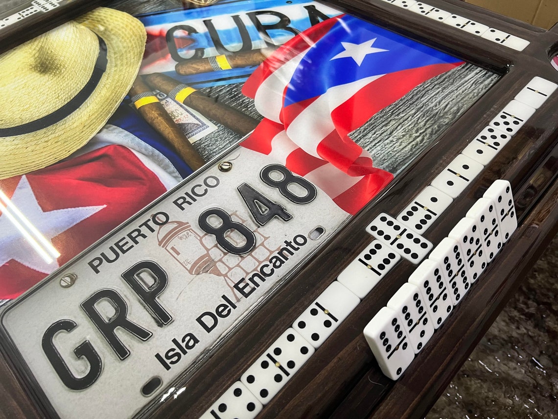MADE IN USA Cuban Puerto Rican American Domino Table by Domino Tables ...