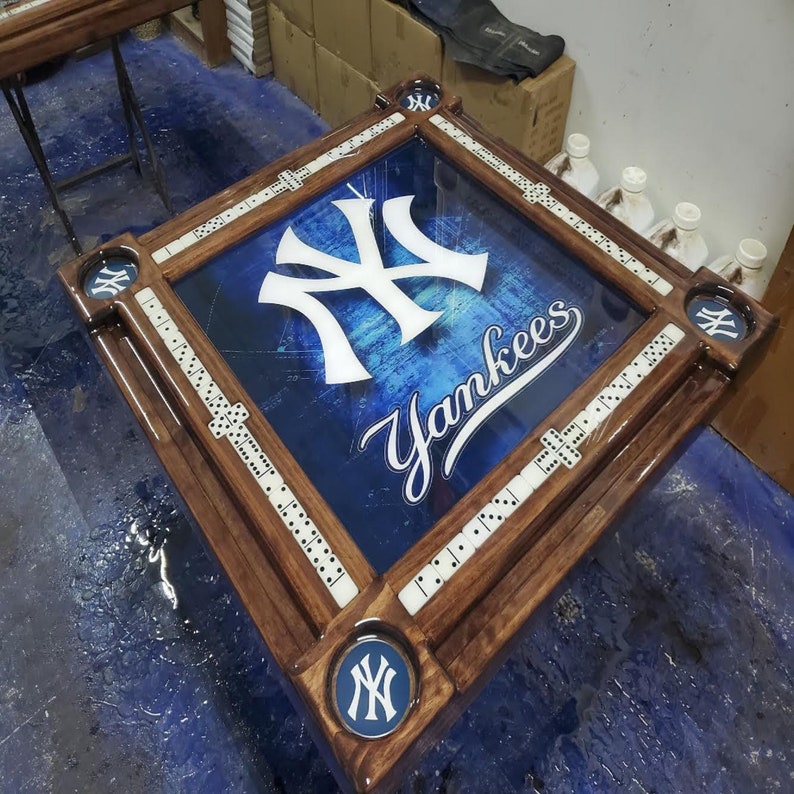 Yankees Domino Table by Domino Tables by Art - Etsy