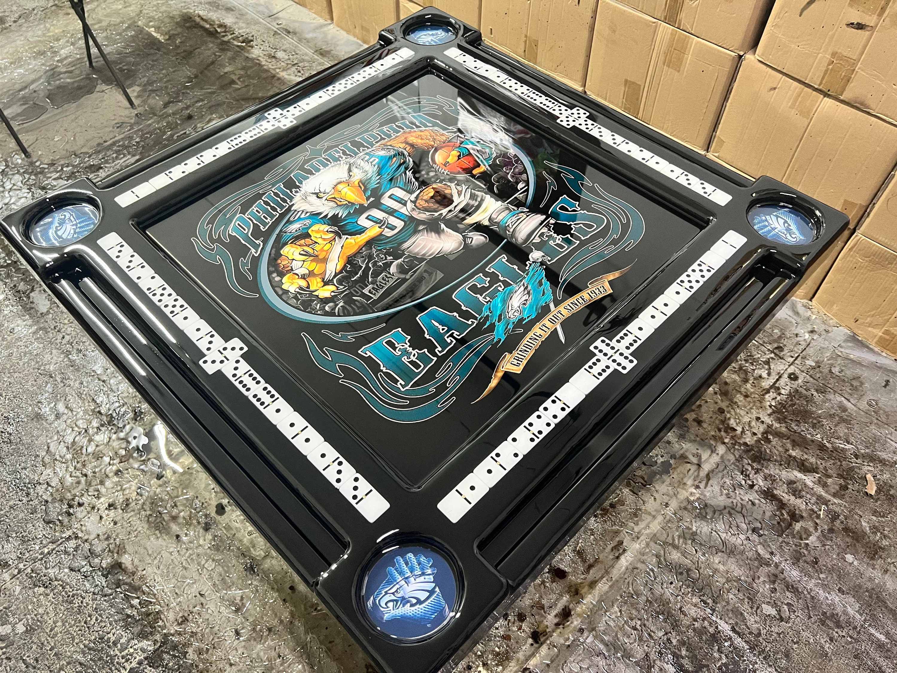 Eagles Domino Table by Domino Tables by Art - Etsy