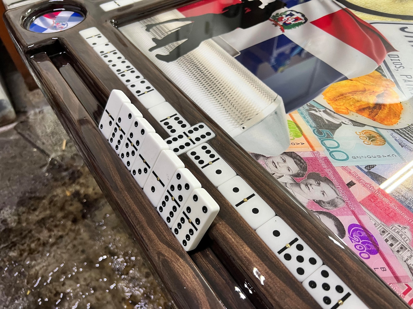 Dominican Republic Collage Domino Table by Domino Tables by Art - Etsy