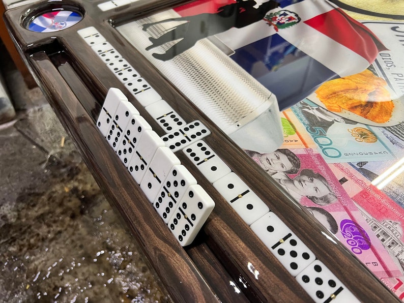 Dominican Republic Collage Domino Table by Domino Tables by Art - Etsy