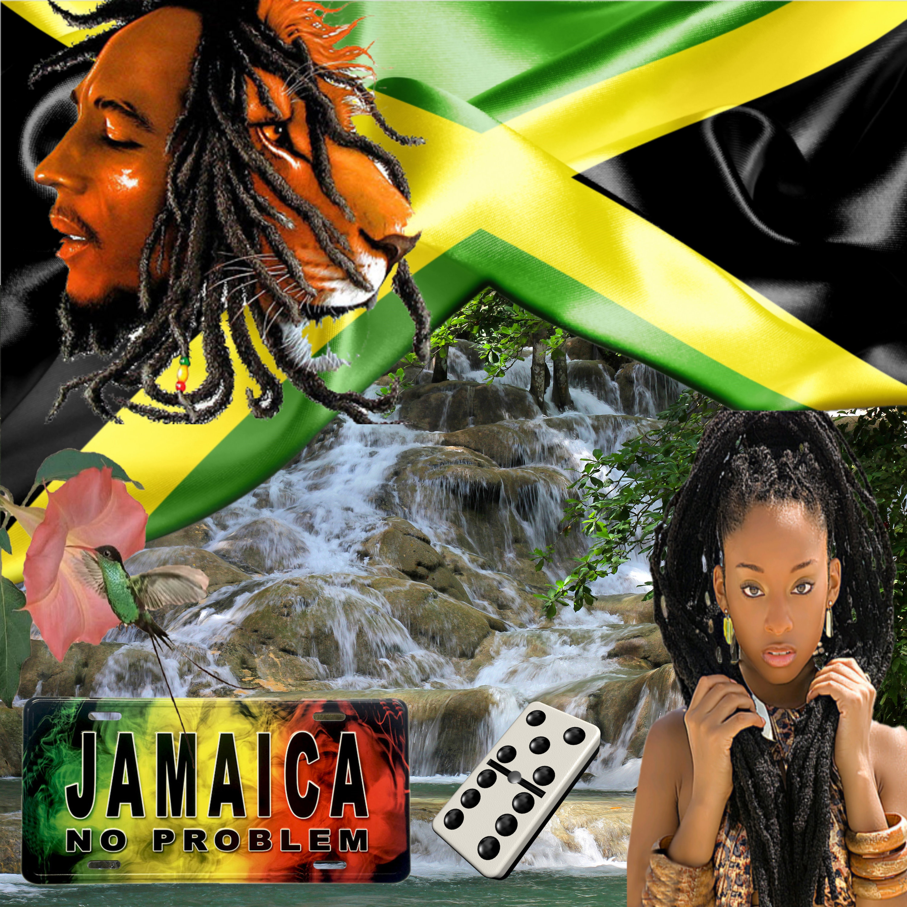 Jamaican Collage Domino Table by Domino Tables by Art - Etsy