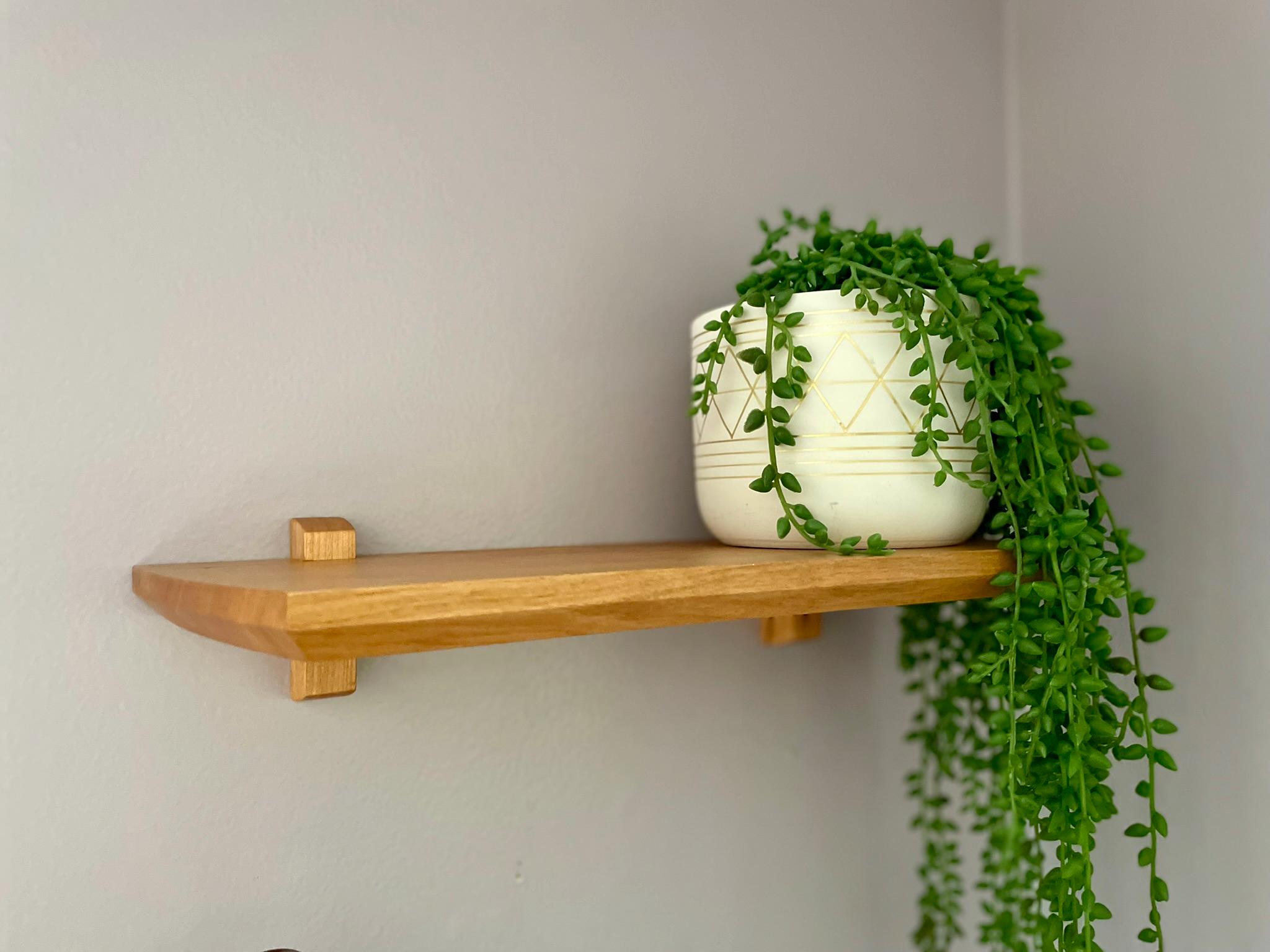 Kumo Floating Shelf Japanese-inspired Cherry Wood Wall Shelf for ...