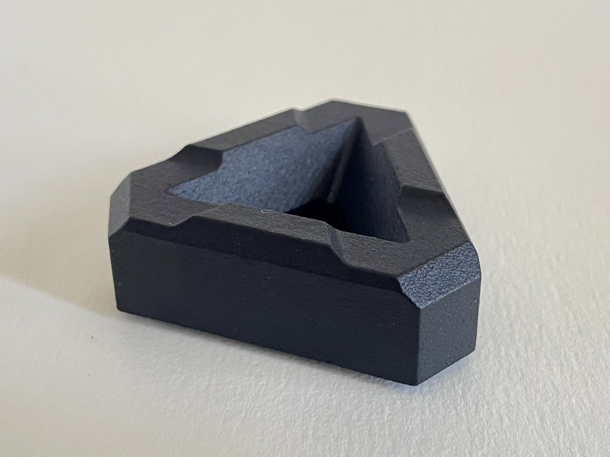 Geometric Cube Stand – Cube Display Stand in Solid Black Nylon - Etsy