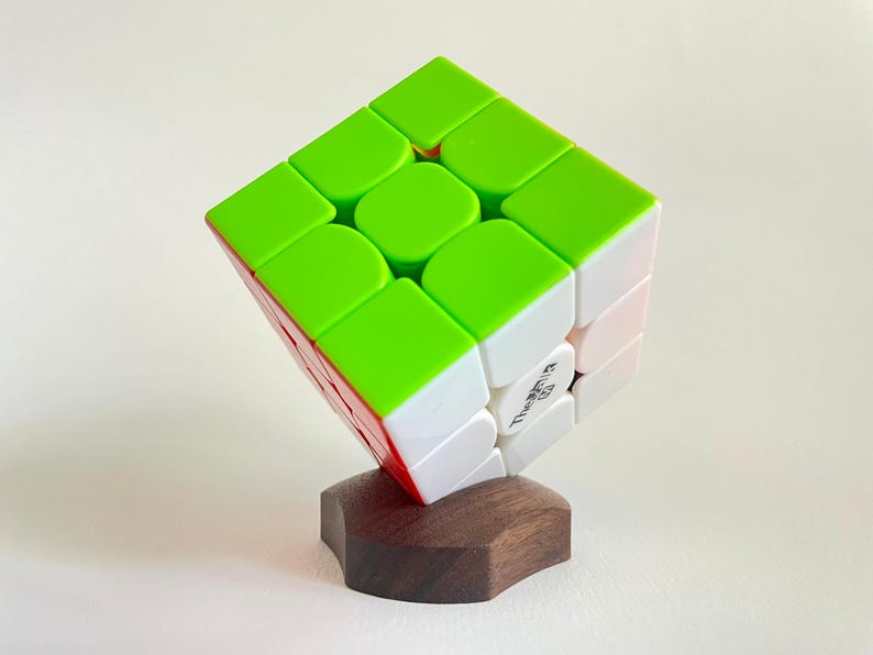 Horizon Cube Stand – Handcrafted Rubik’s Cube Display in Cherry or ...