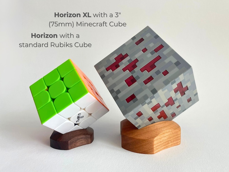 Horizon Cube Stand – Handcrafted Rubik’s Cube Display in Cherry or ...
