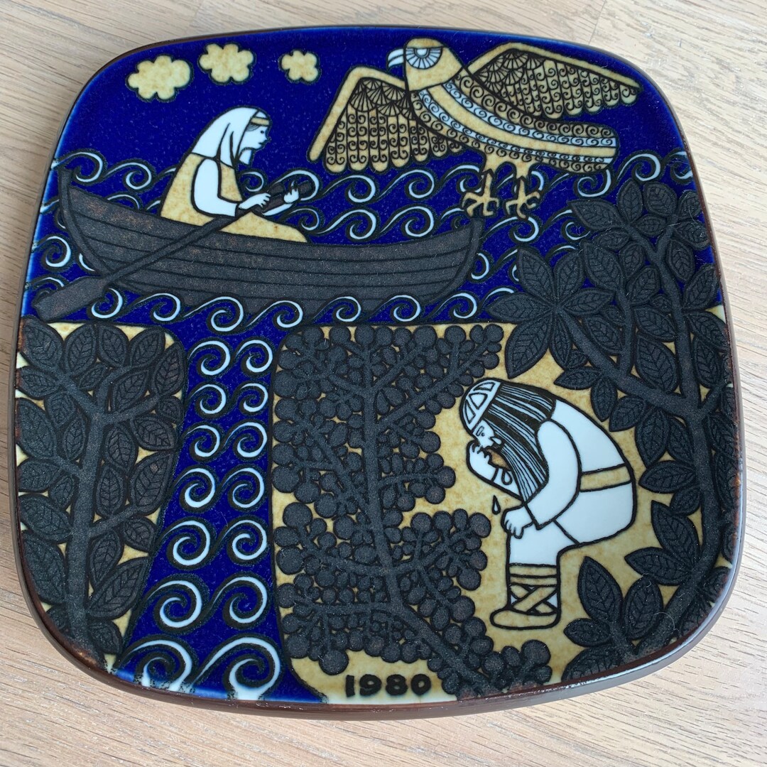 Arabia Finland KALEVALA 1980 - Raija Uosikkinen - Annual Plate - Wall ...