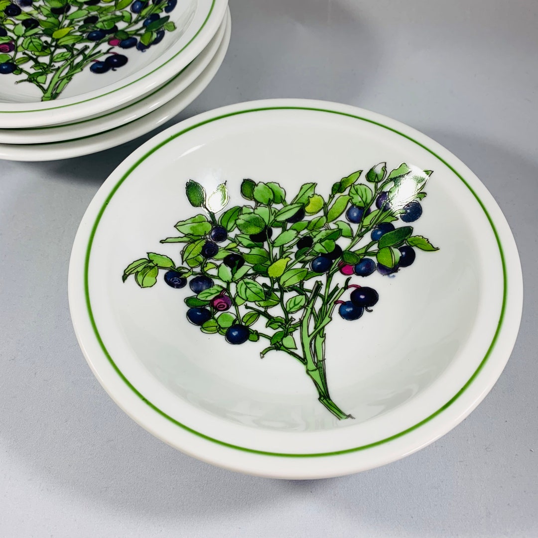 4 Ikea Midsommar Dessert Bowl - Blueberries - Vintage Scandinavian ...