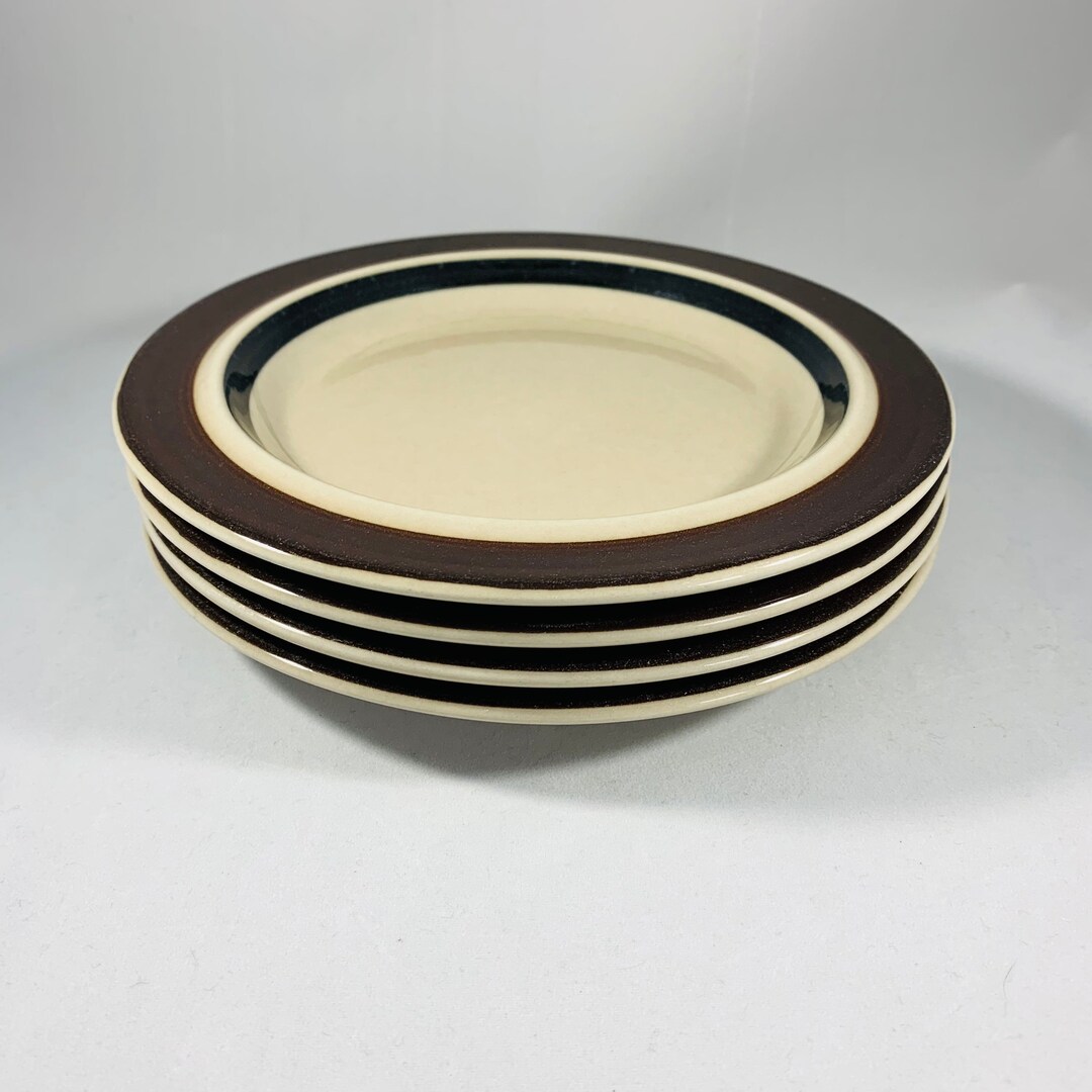 Set of 4 Arabia Finland RUIJA Cake Plates Ø 17,5 Cm - Salad Plates ...