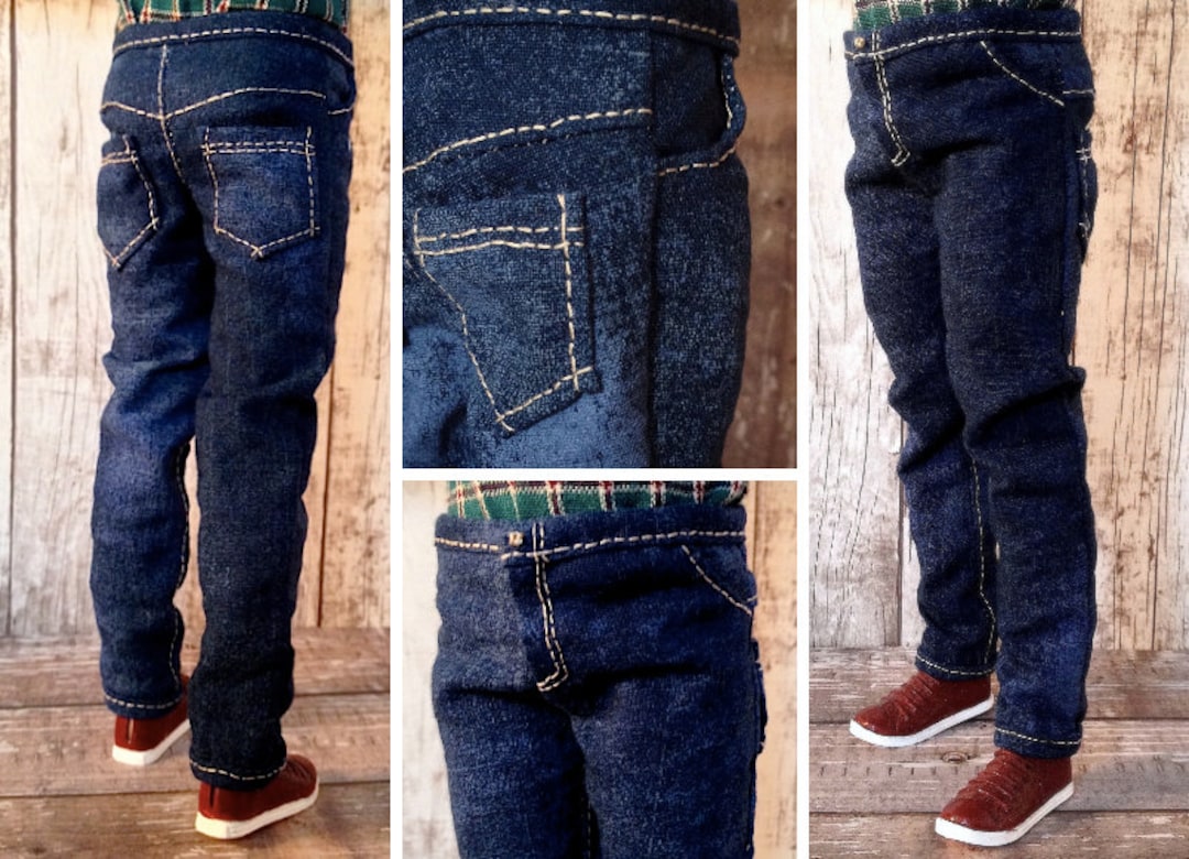 PDF Pattern | Broad Slim Fit Jeans Pattern for Broad Size 12" Fashion ...