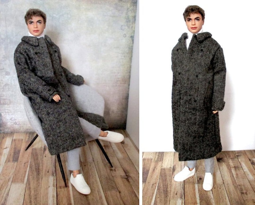 PDF Pattern | Overcoat Sewing Pattern for 12" Fashion Dolls | Tiny ...