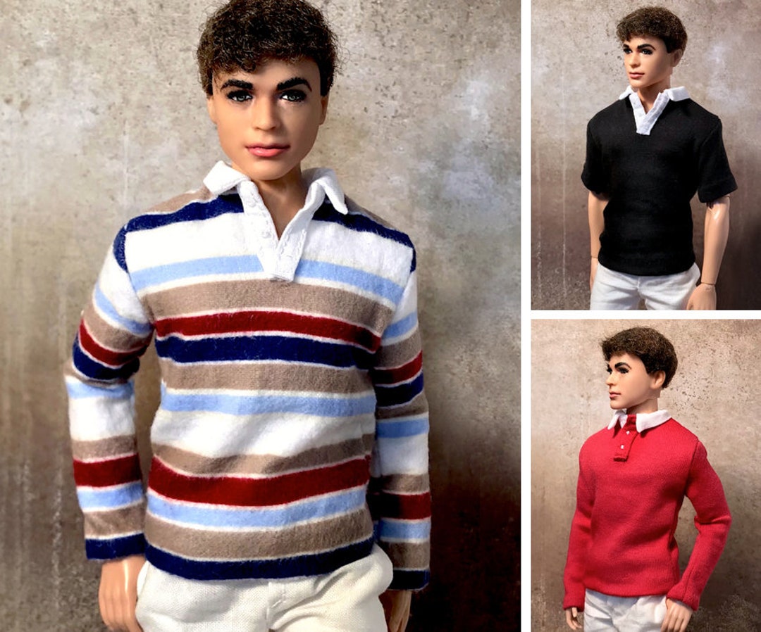 PDF Pattern | Polo Shirt and Rugby Shirt Sewing Pattern for 12" Fashion ...