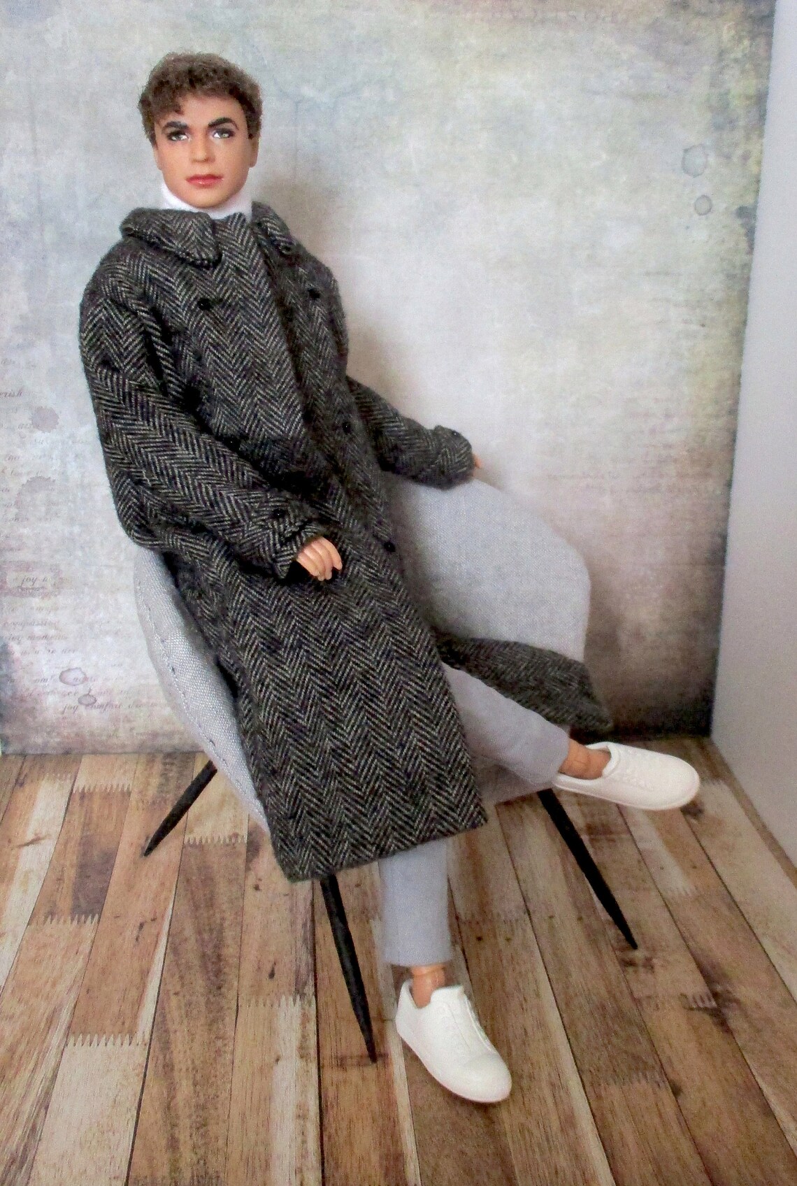 PDF Pattern | Overcoat Sewing Pattern for 12" Fashion Dolls | Tiny ...