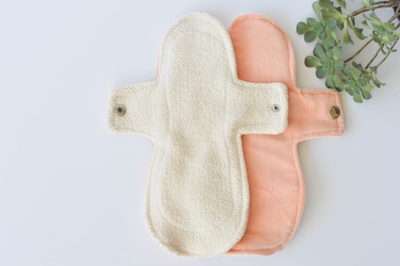 Organic Reusable Menstrual Pad Cotton Full Coverage Pad - Etsy
