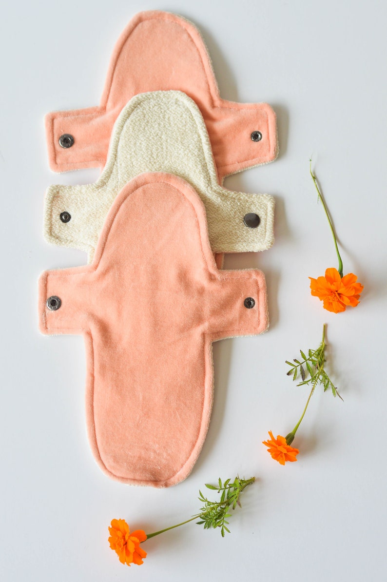 Organic Reusable Menstrual Pad Cotton Full Coverage Pad | Etsy