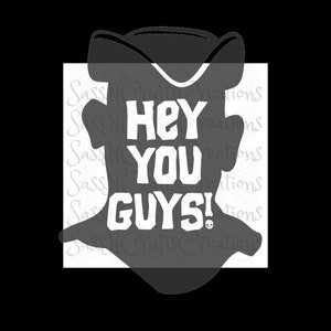 Hey You Guys Goonies Sloth SVG File for Cricut, SCAL, Scan and Cut ...
