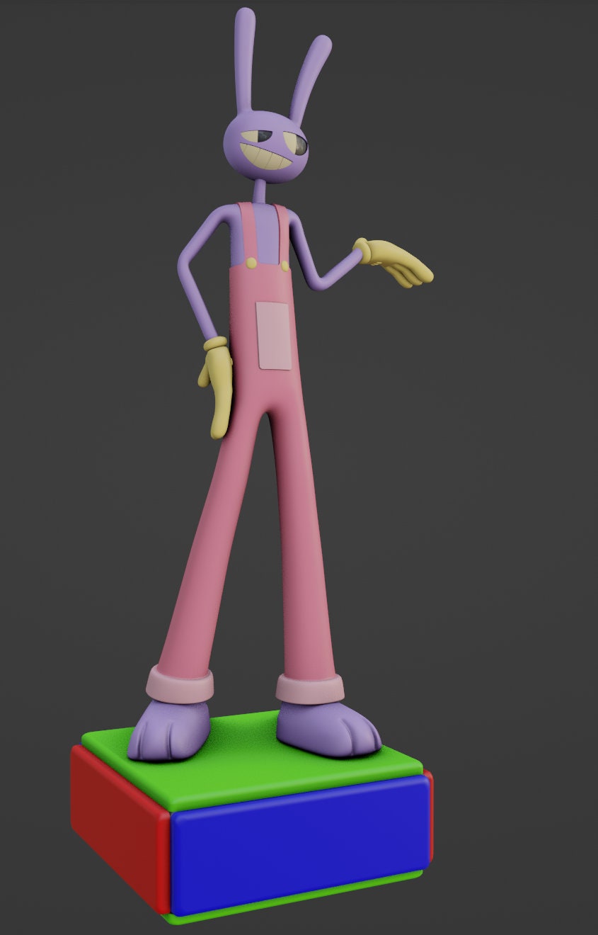 The Amazing Digital Circus Jax Figure 3D Model - Etsy