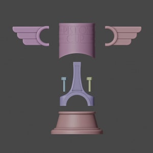 Cars Piston Cup 3d Model - Etsy
