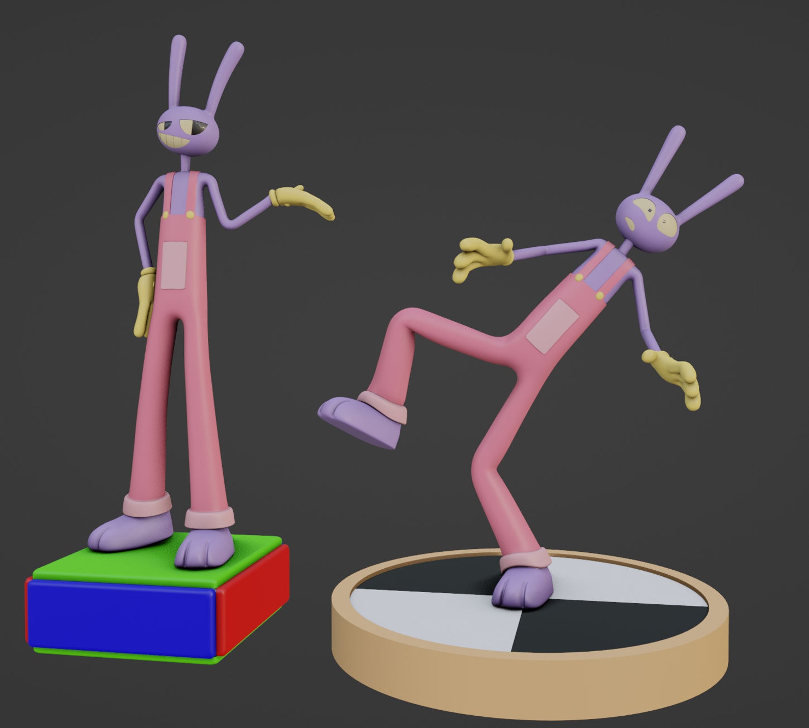 The Amazing Digital Circus Jax Figure 3D Model - Etsy