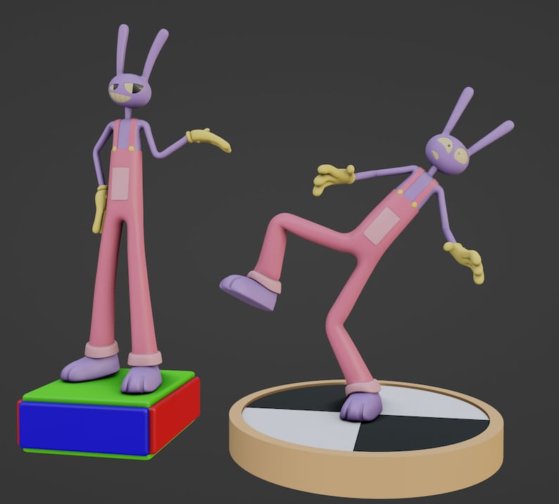 The Amazing Digital Circus Jax Figure 3D Model - Etsy
