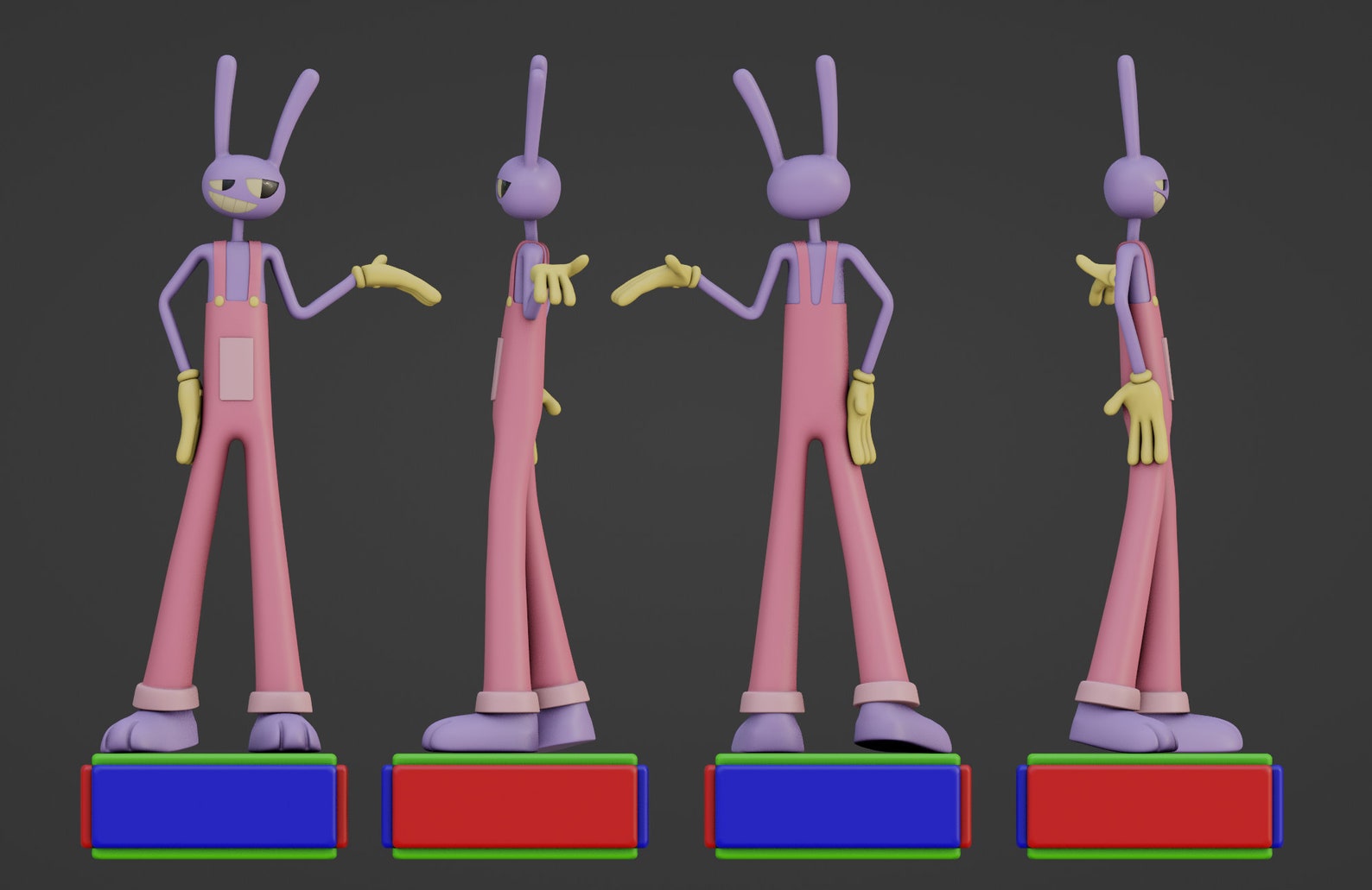 The Amazing Digital Circus Jax Figure 3D Model - Etsy