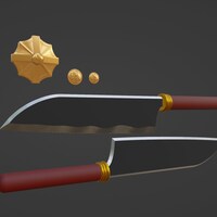 Toilet-bound Hanako-kun Knife 3D Model - Etsy