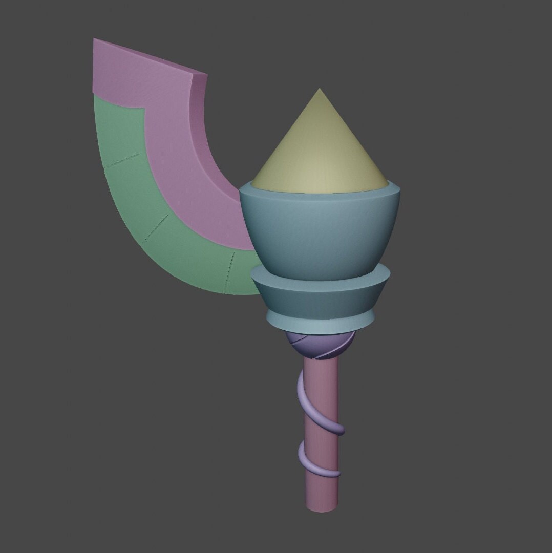 The Owl House Golden Guard Staff 3d Model | Etsy UK