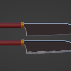 Toilet-bound Hanako-kun Knife 3D Model - Etsy