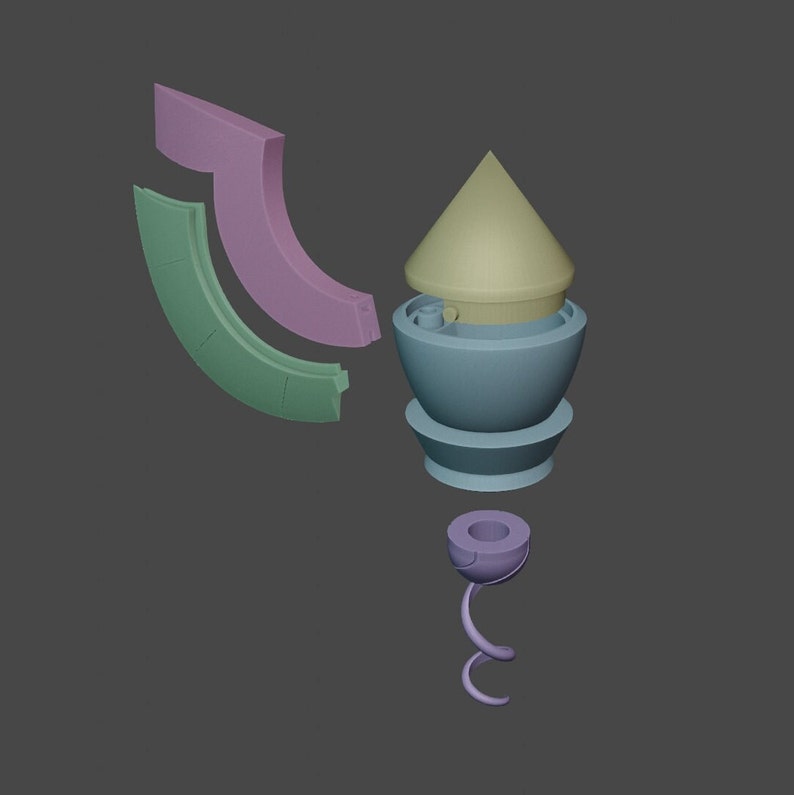 The Owl House Golden Guard Staff 3d Model - Etsy Australia