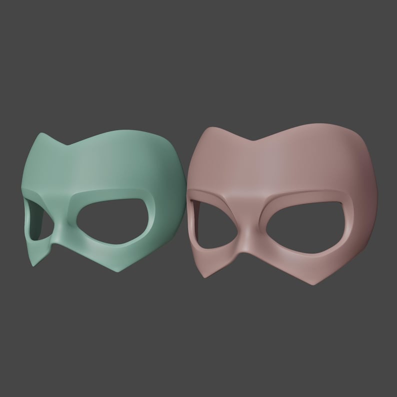 Dispatch Blonde Blazer Mask and Gem 3D Model Set - Etsy