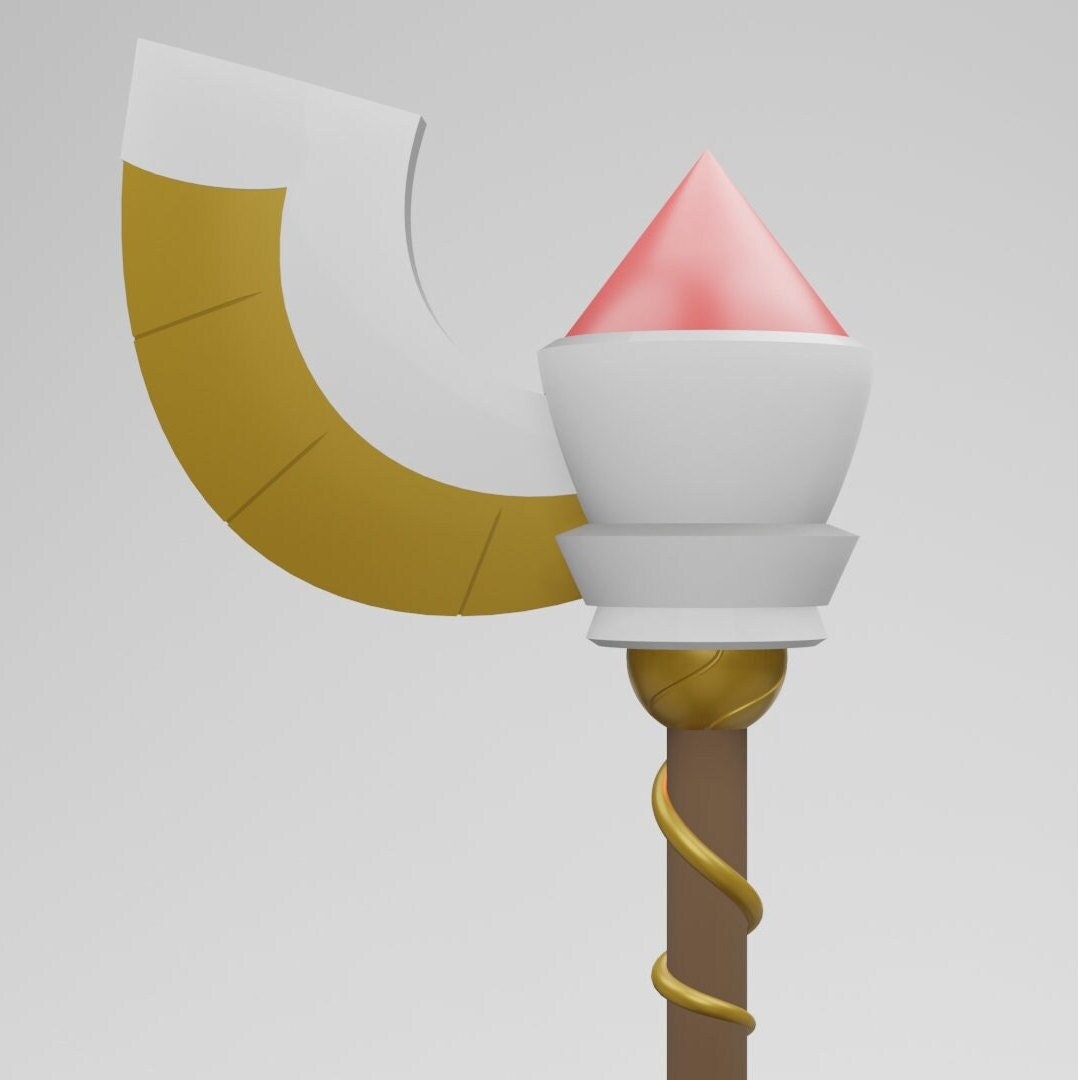 The Owl House Golden Guard Staff 3d Model | Etsy UK