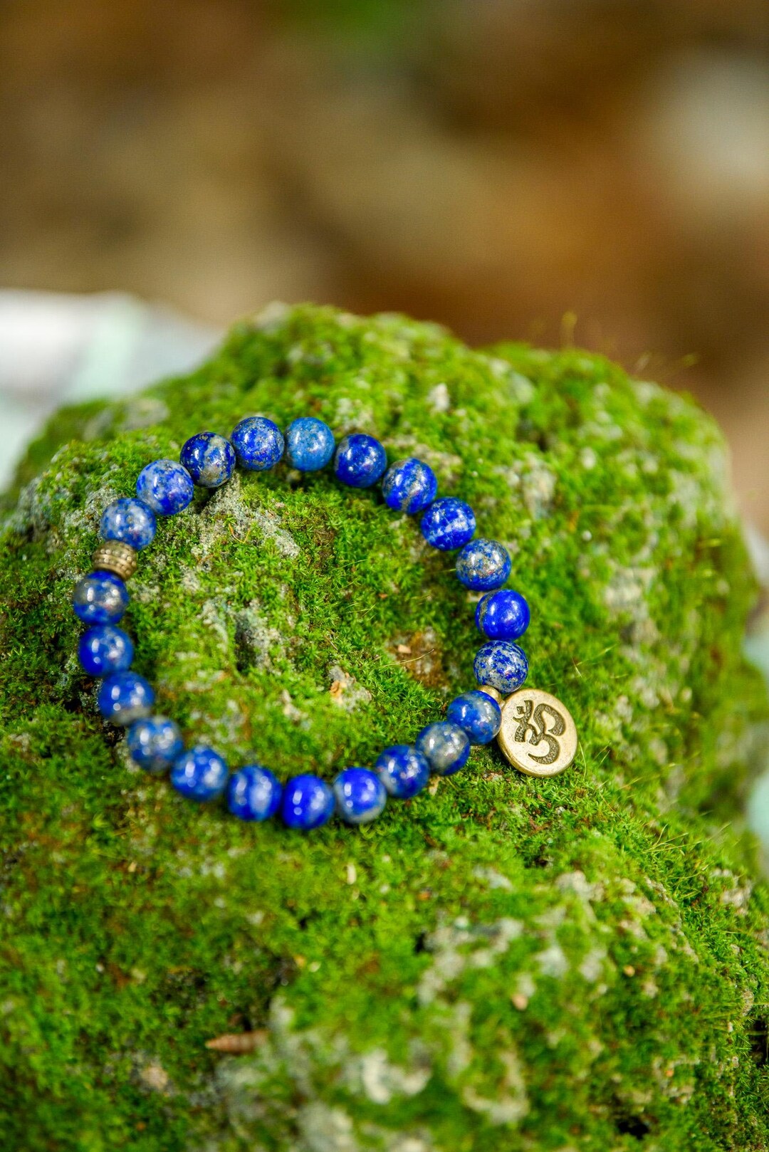 Lapis Lazuli Mala Bracelet - Reiki-infused Gemstone Wrist Bracelet ...