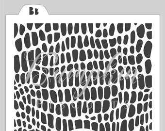 Reptile Skin Stencil | Etsy UK