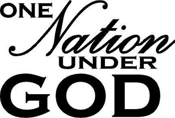 One Nation Car Decal. - Etsy