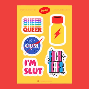 Queer Sticker Pack LGBT Glossy Stickers Queer Gift for Gay Pride - Etsy