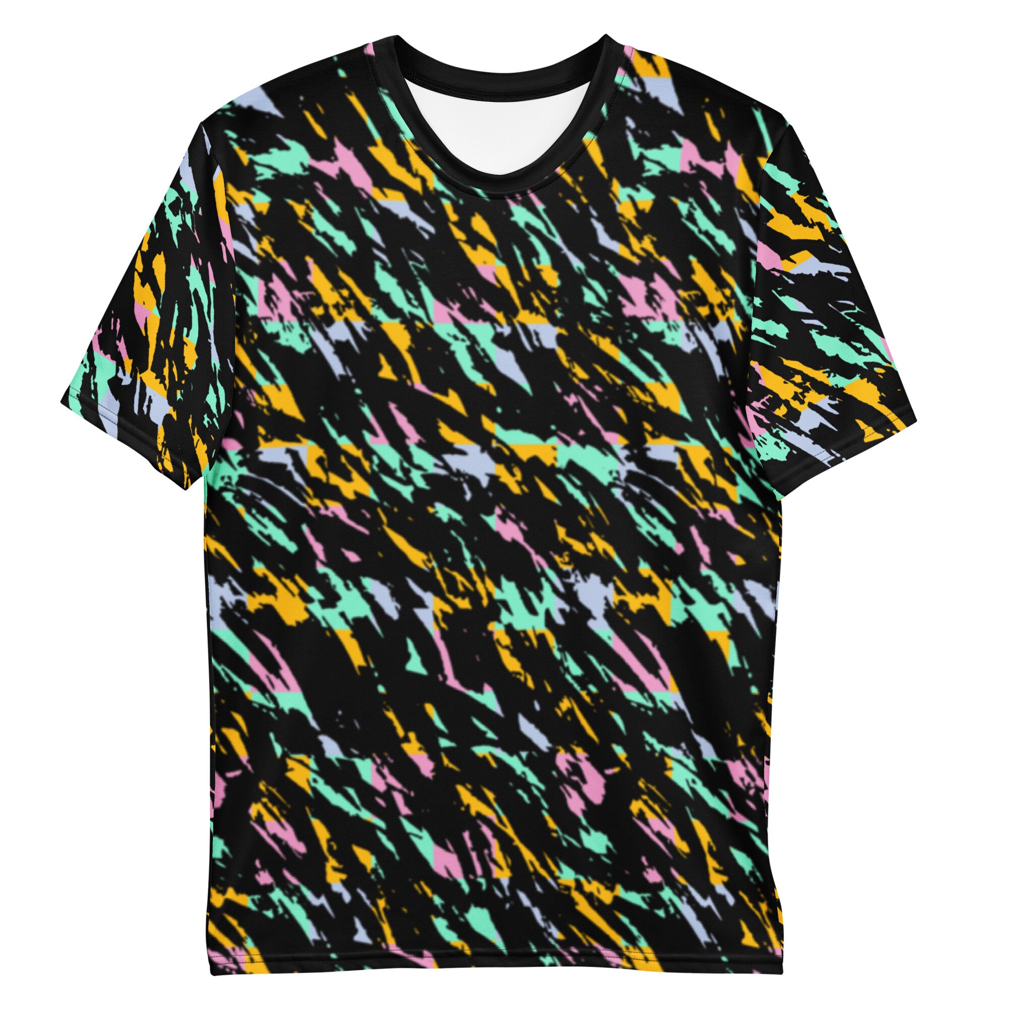 80's Pattern Shirt, 1980's Retro Vintage Inspired Brushstroke All Over ...