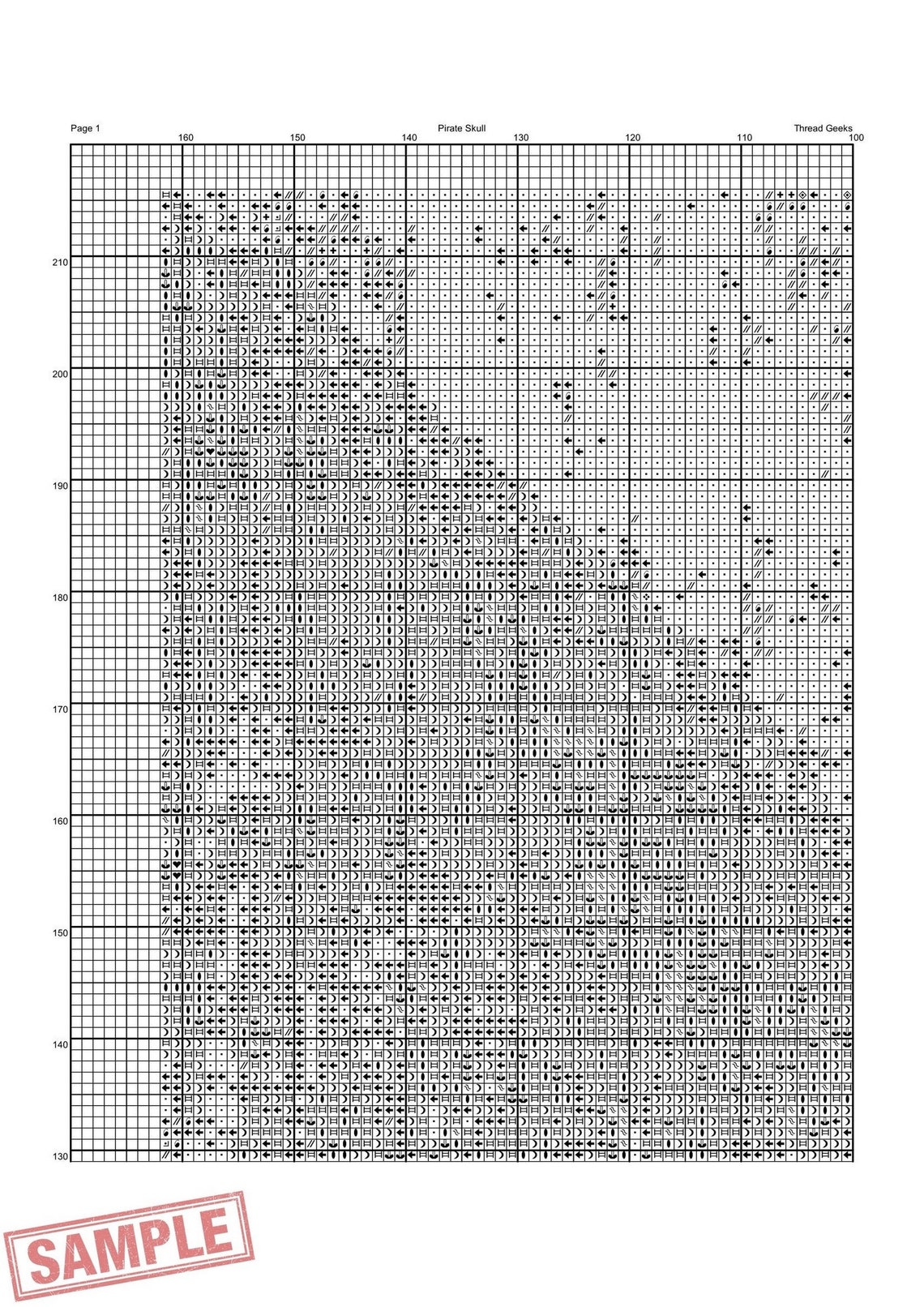 Odin Norse God Viking PDF Counted Cross Stitch Chart Modern Pattern UK ...