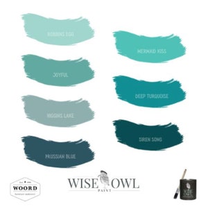 BLUES COLORS Chalk Syntesis Furniture Paint Palette - Upcycled ...