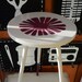 Mid Century Modern Unique Small Coffee Table, Hand Painted Vintage ...