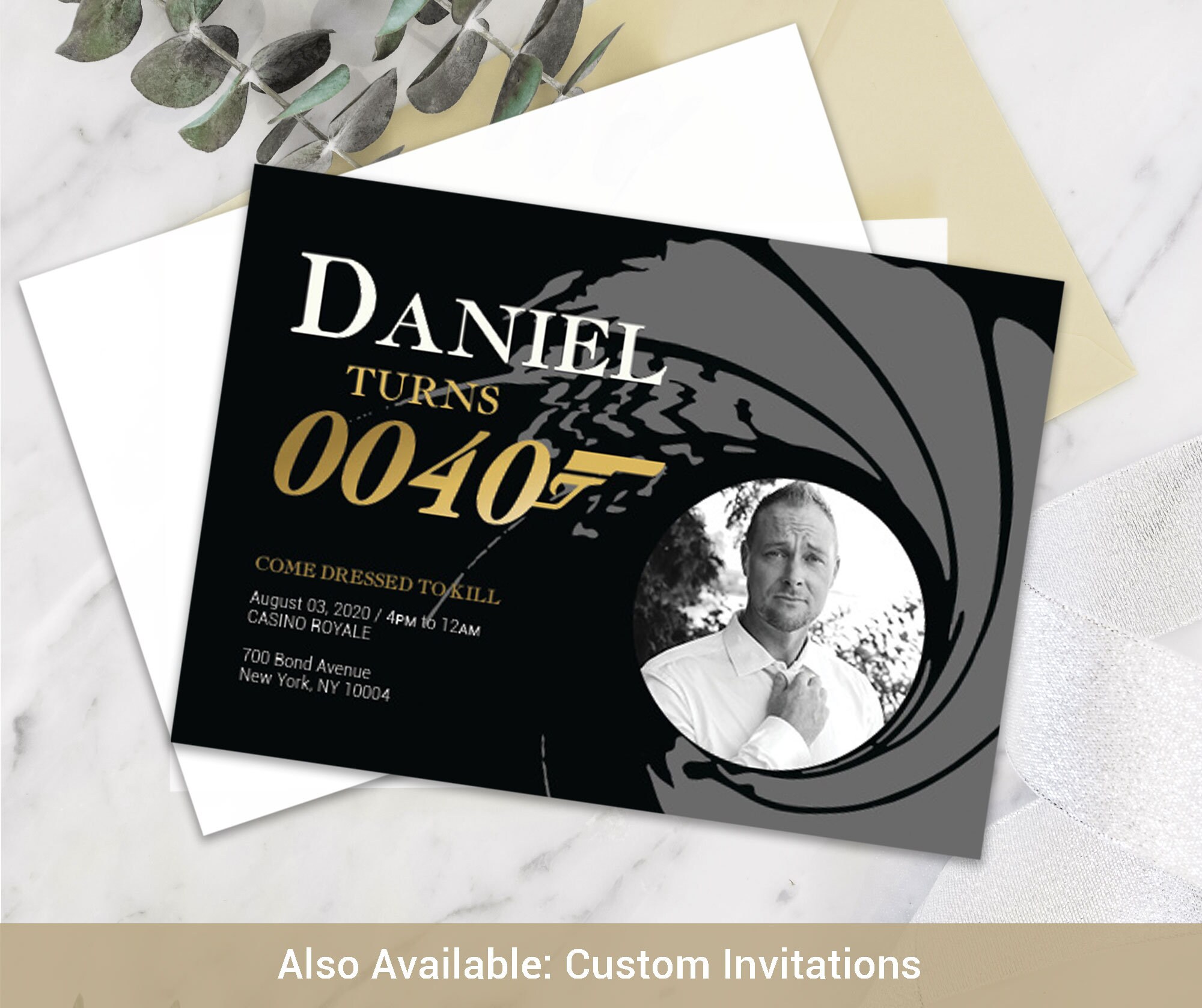 James Bond 007 Party Poster 007 Theme Decorations Custom | Etsy
