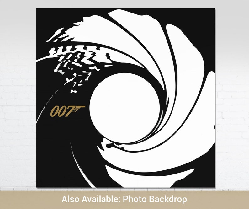 007 Birthday Backdrop Custom James Bond Step and Repeat - Etsy Canada