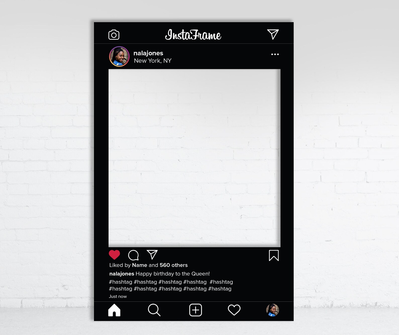 Instagram Photo Frame Prop Photo Booth Prop Frame Etsy Canada