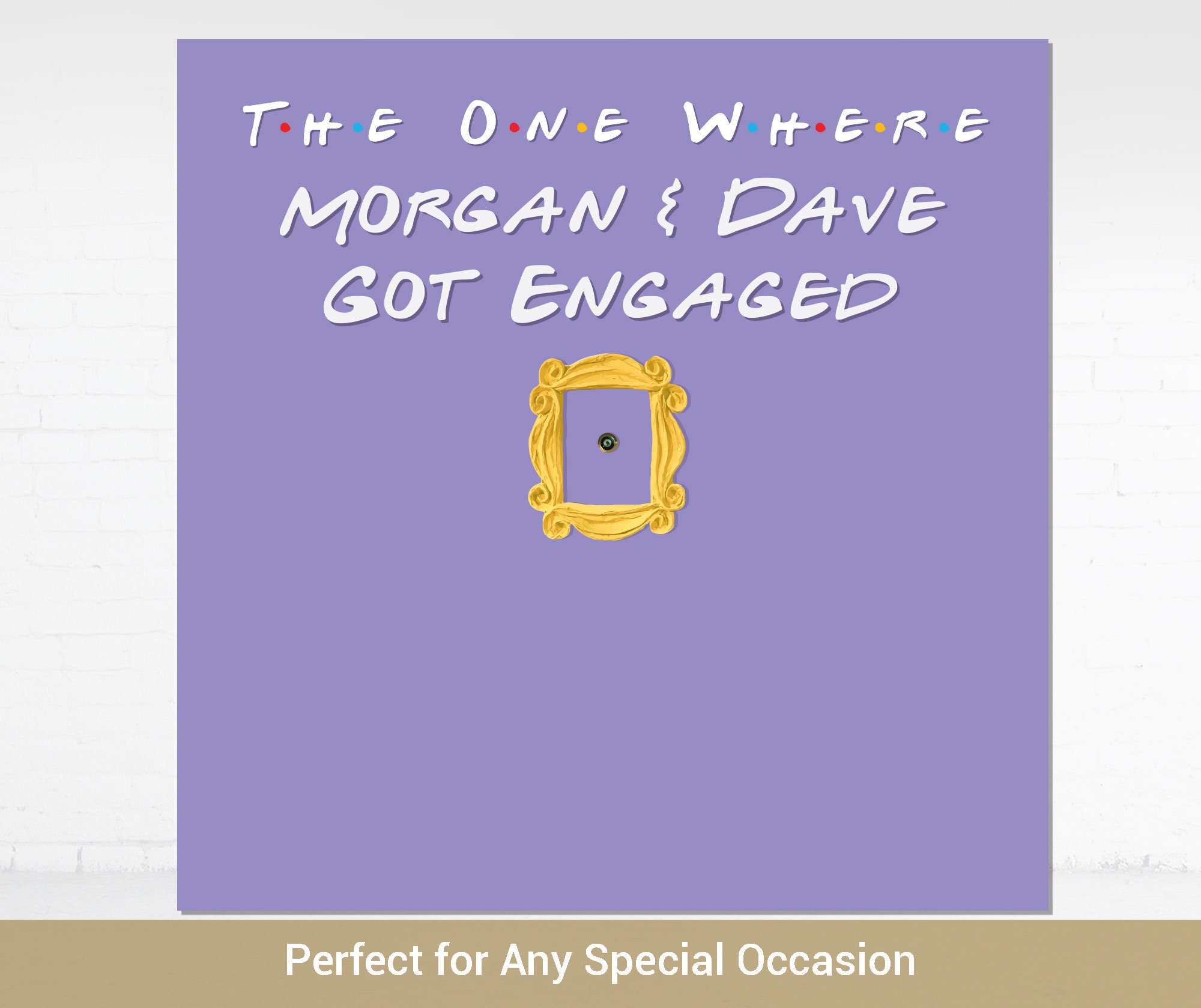 Friends Theme Party Backdrop Custom Friends TV Show Banner | Etsy