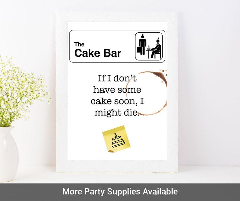 The Office Snack Bar Sign the Office Party Decorations | Etsy