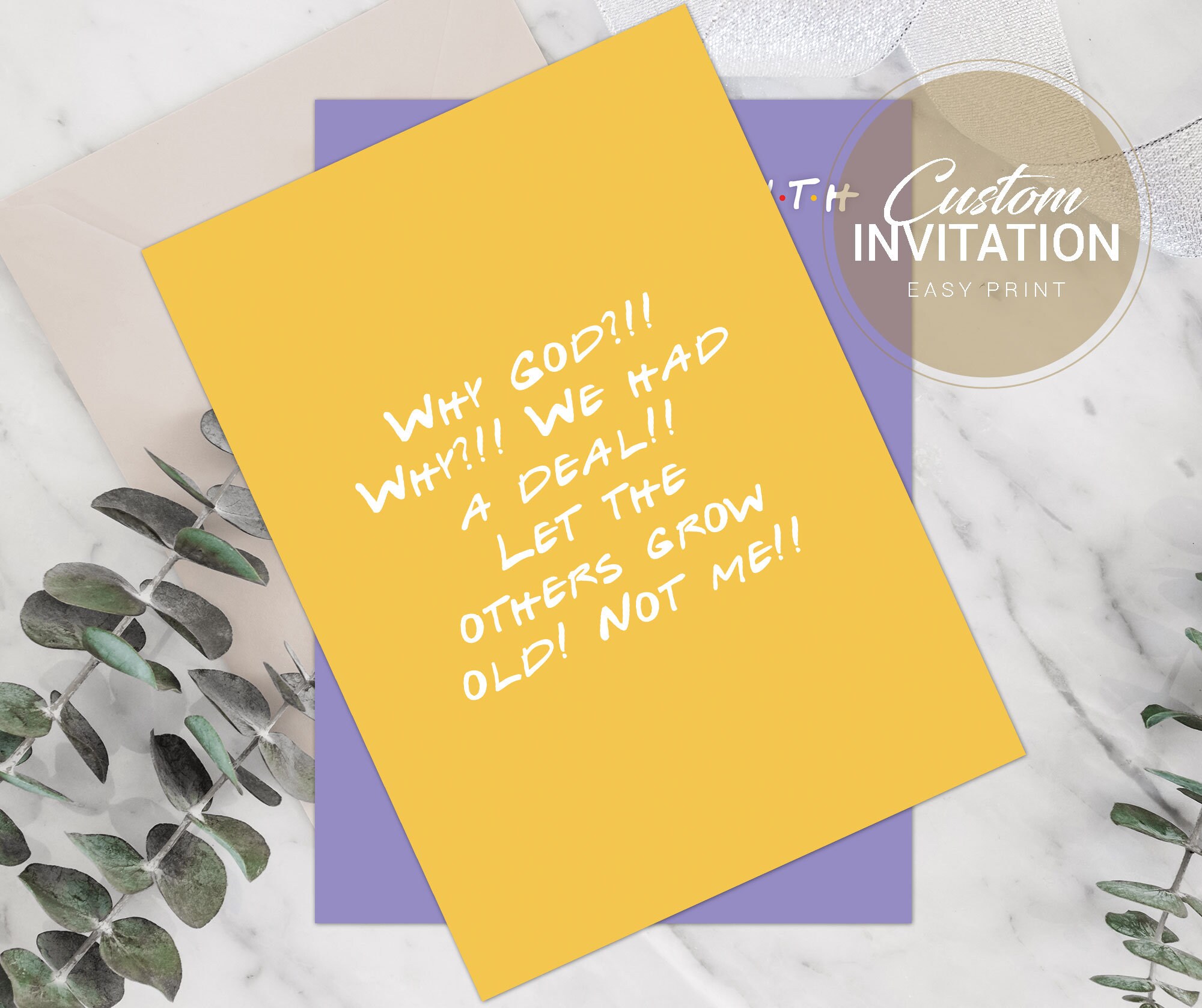 Friends Party Invitations Friends Theme Party Invites - Etsy