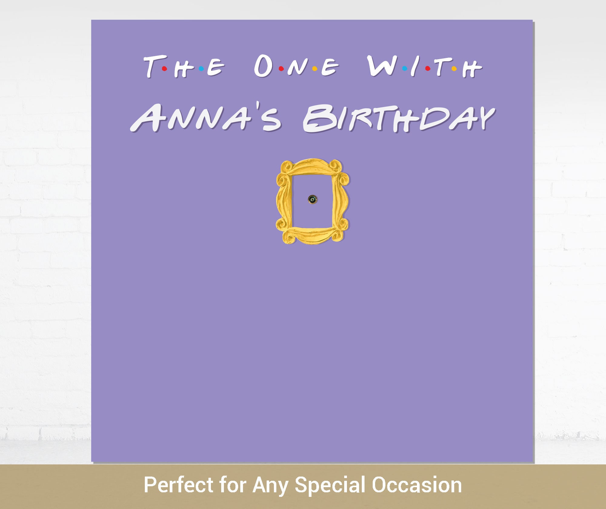 Friends Theme Party Backdrop Custom Friends TV Show Banner - Etsy UK