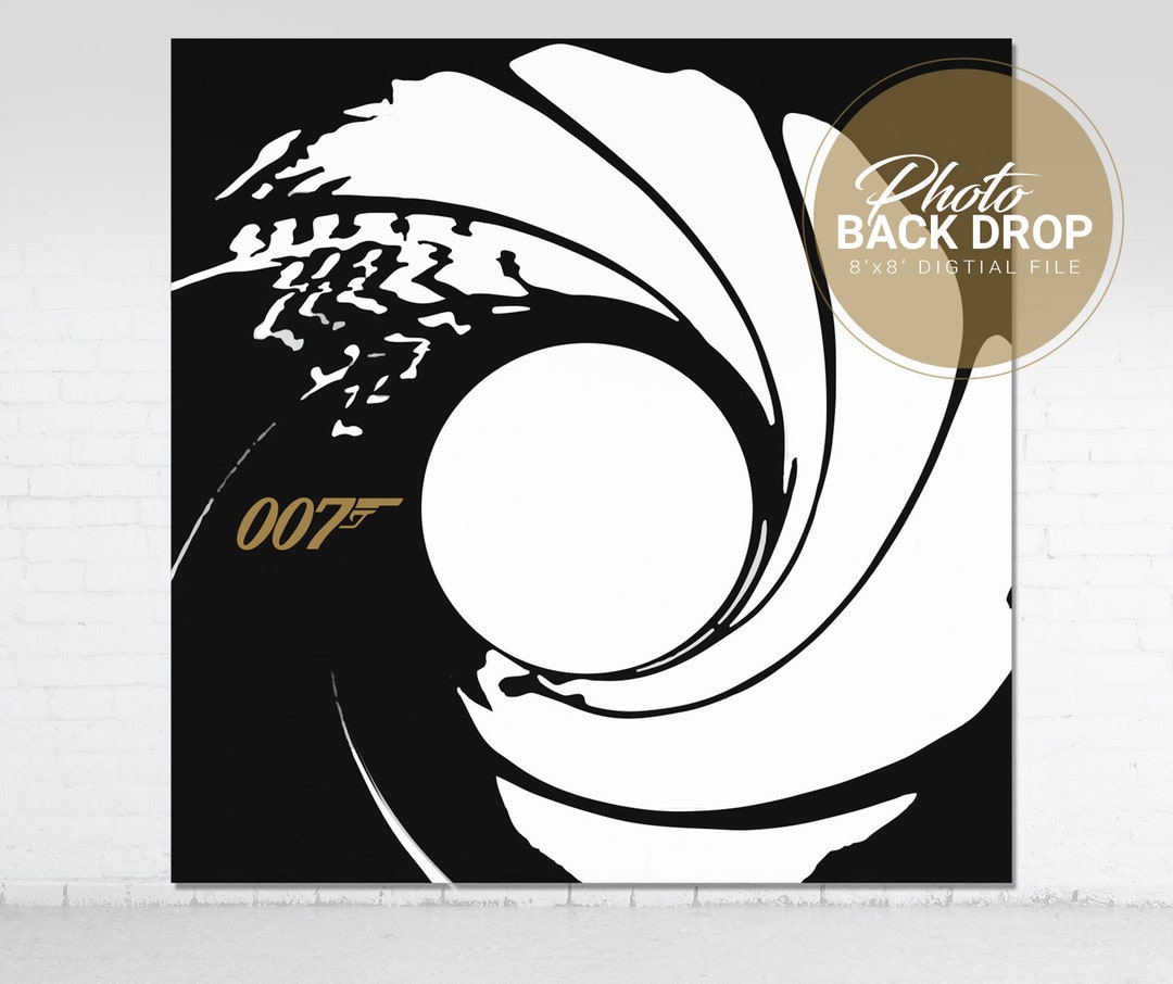 007 Party Theme Backdrop | James Bond Birthday Background | 007 Photo ...