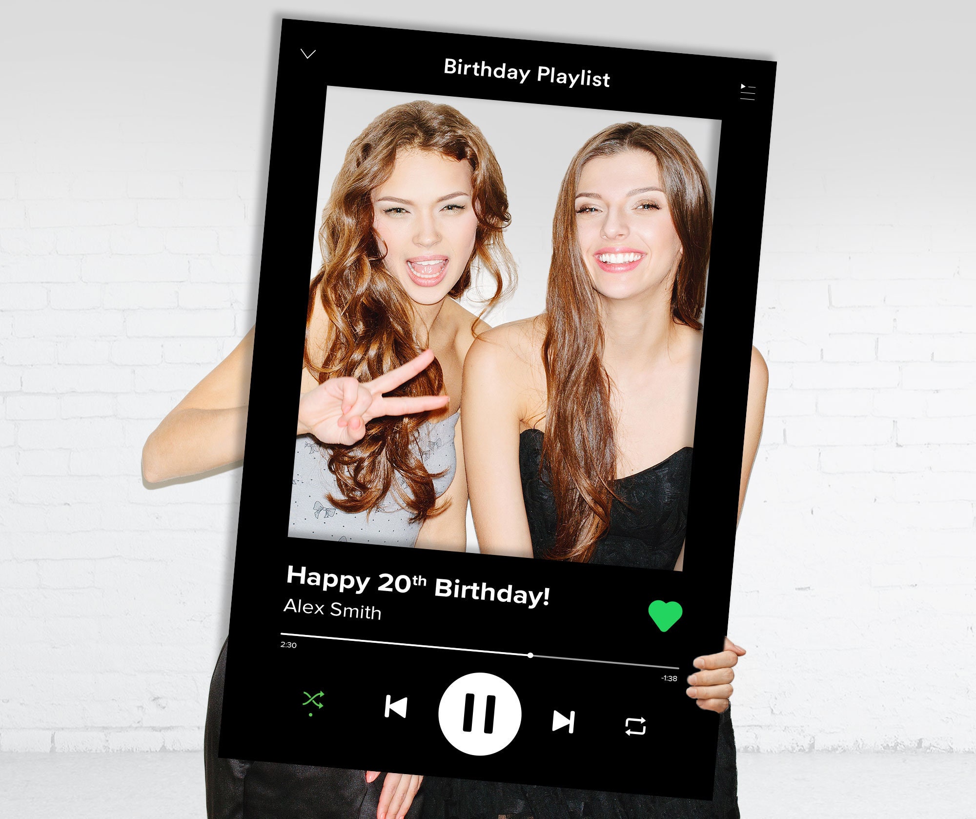 Spotify Photo Frame Prop Music Photo Booth Frame Prop - Etsy UK