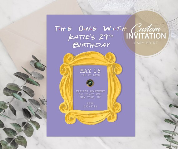 Friends Party Invitations | Friends Theme Party Invites | Friends TV ...