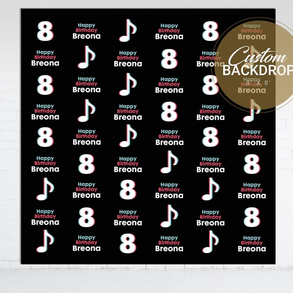 Tik Tok Backdrop - Etsy